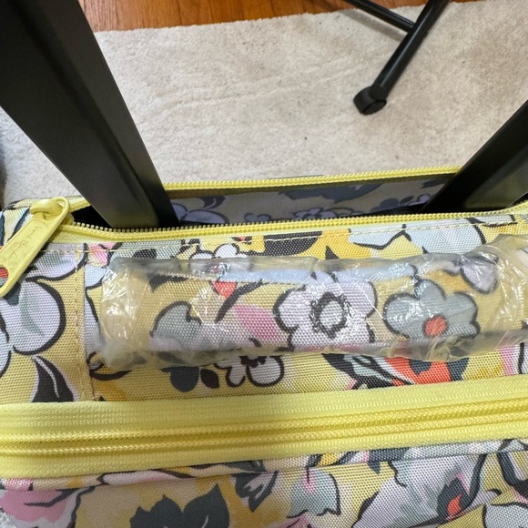 Vera Bradley | Bags | Adair Rolling Duffel Bag Sunny Garden Yellow ...
